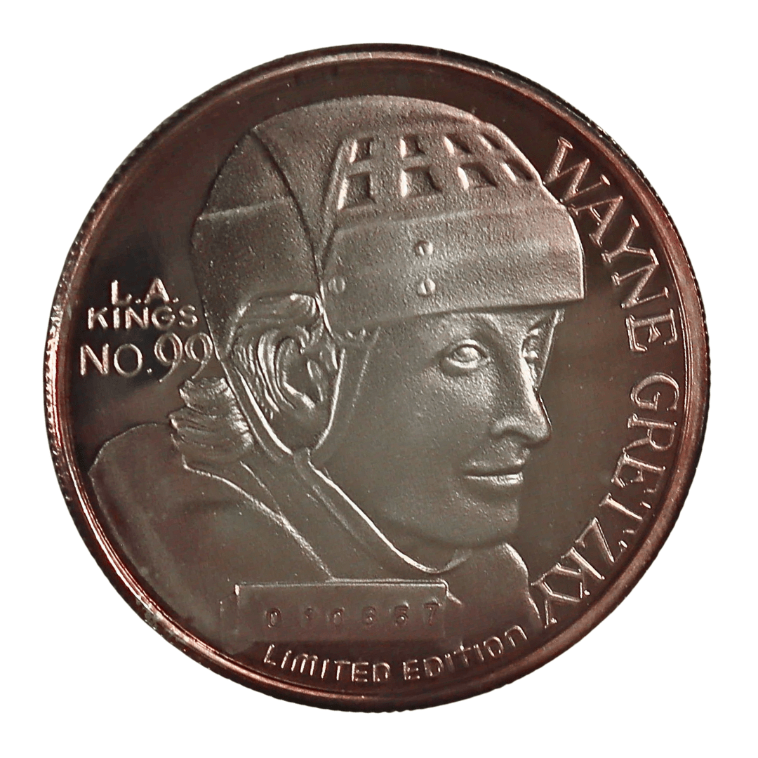 1 oz Silver Wayne Gretzky All Time NHL Leading Scorer 1851 Coin ...