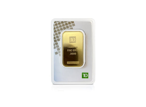 1 oz Gold TD Bank Bar 9999 – Express Gold Refining