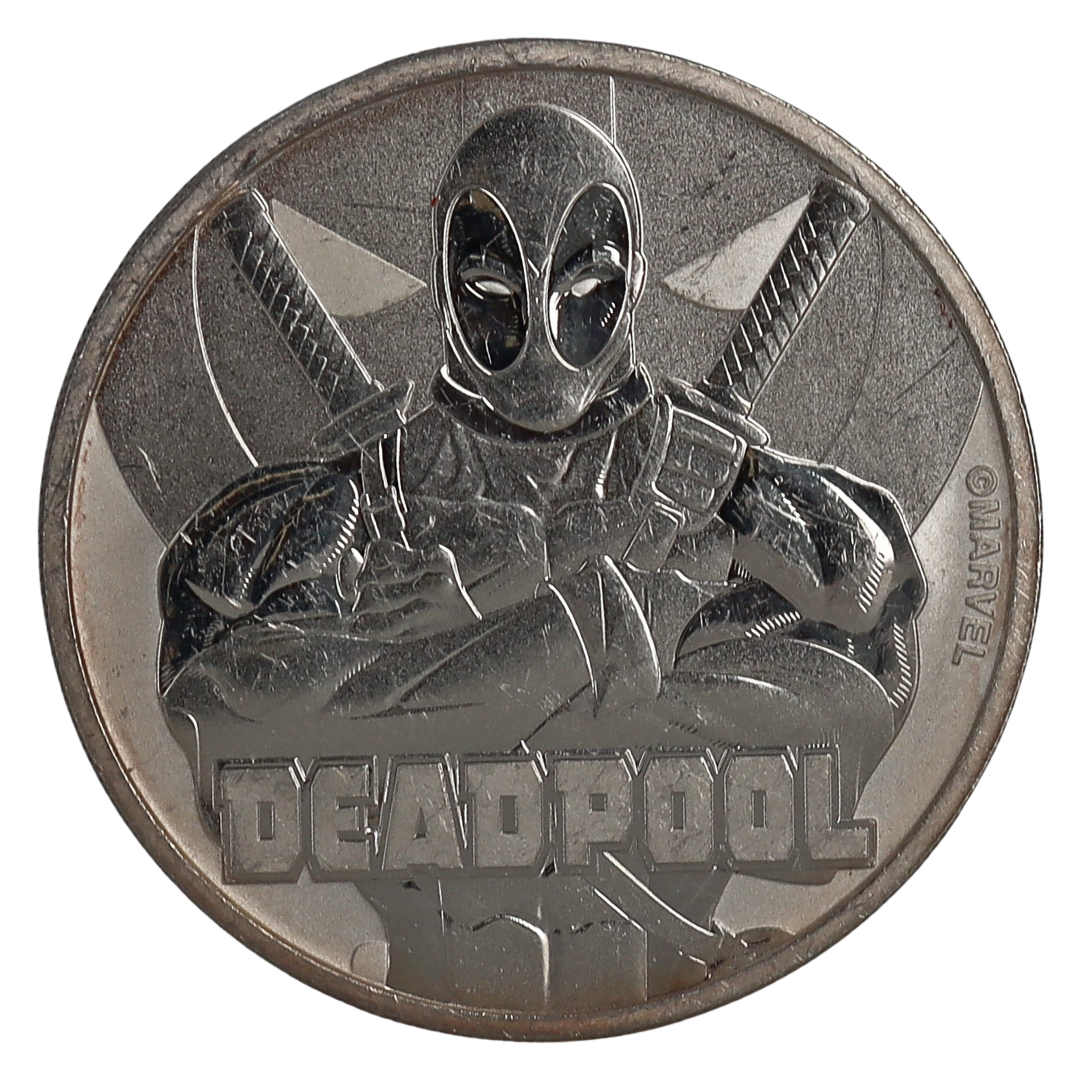 Buy 1 oz Silver 2018 Deadpool Marvel Series Coin | Limited Edition ...