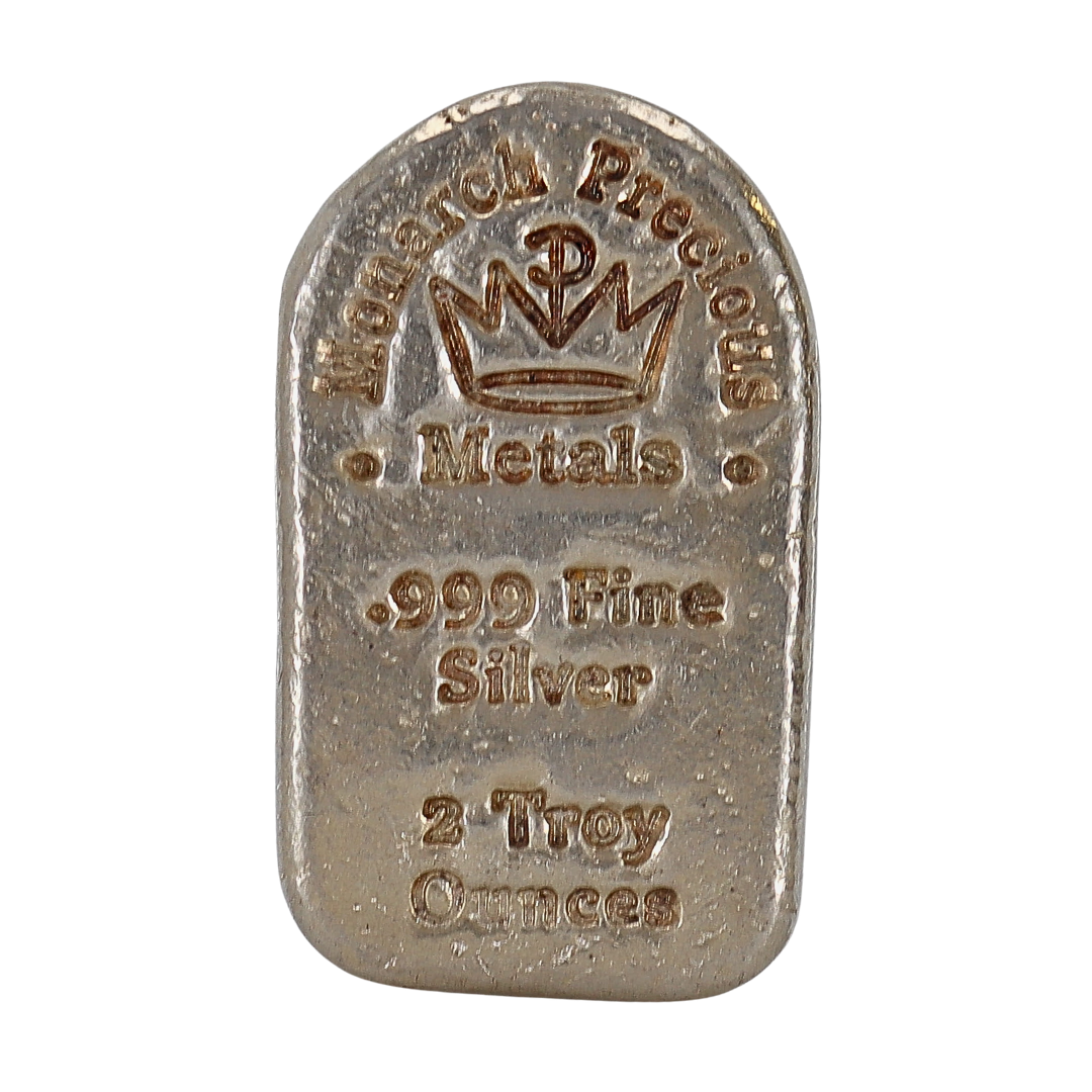 Buy 2 oz Silver Bar Monarch Precious Metals Lil' Chunky | Investment ...