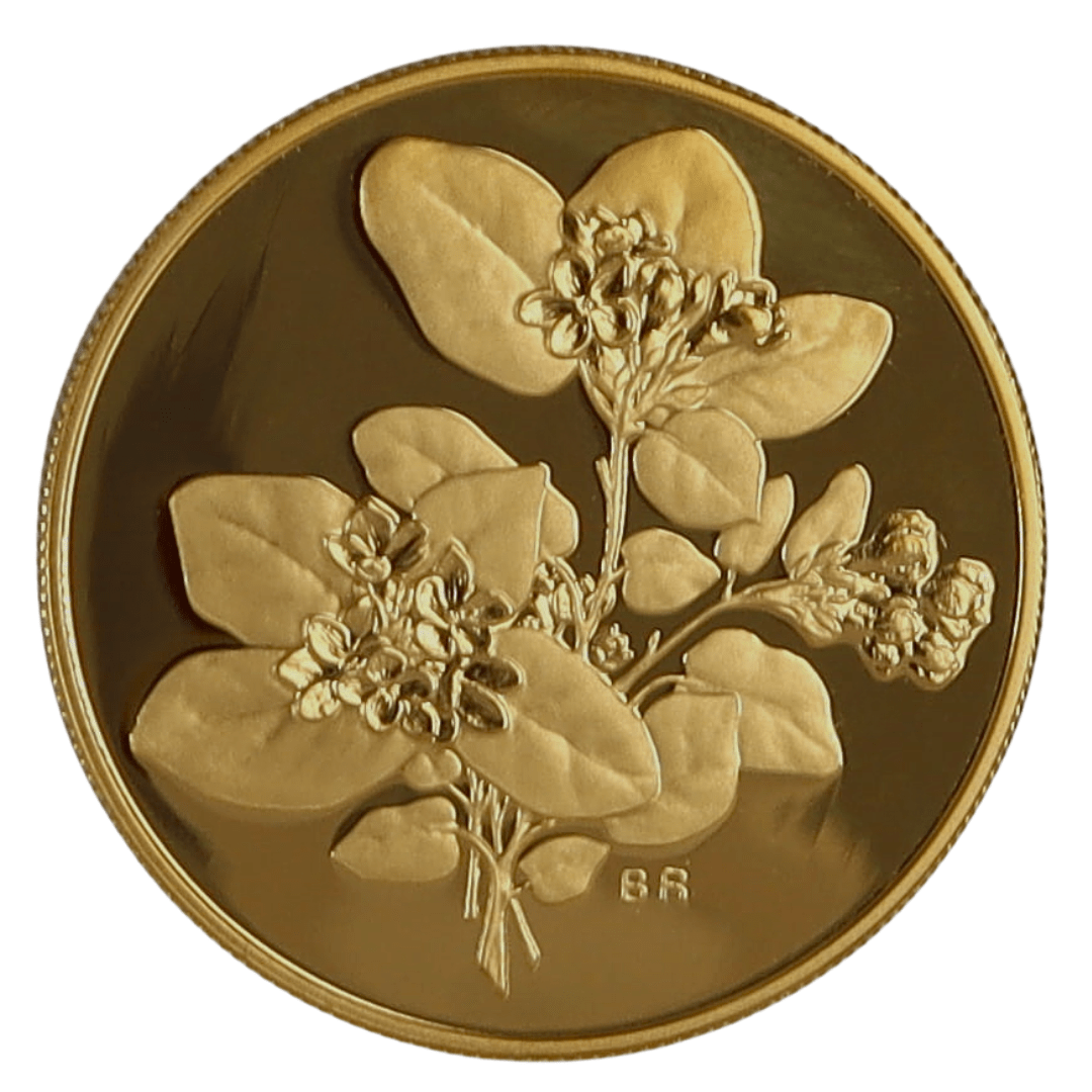 35 g Gold - $350 2001 Provincial Floral Emblems Mayflower (Nova Scotia ...